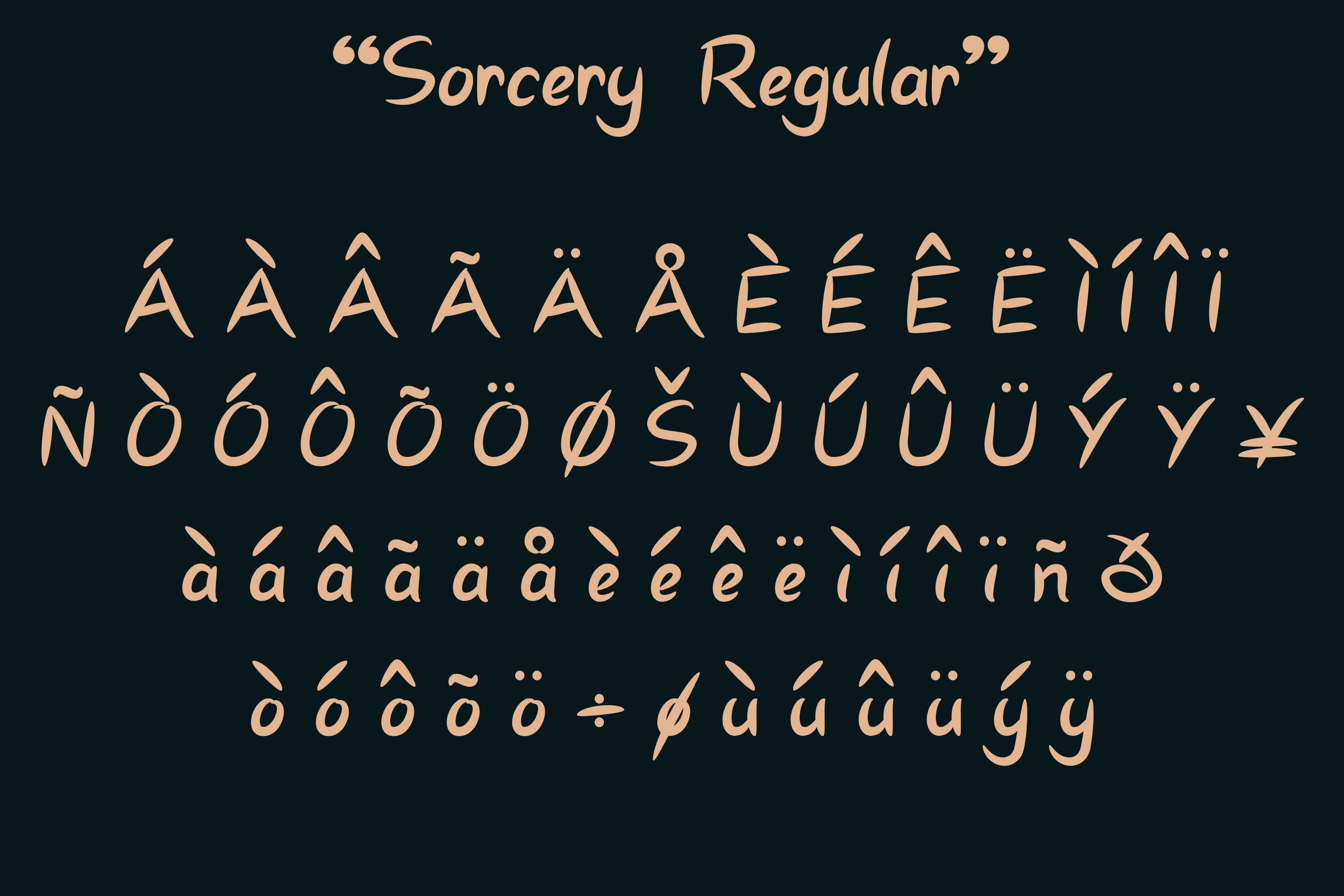 Sorcery Font, Fonts | GraphicRiver